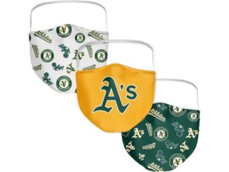 Fanatics Oakland Athletics 3-Pk. Face Mask - Macy's