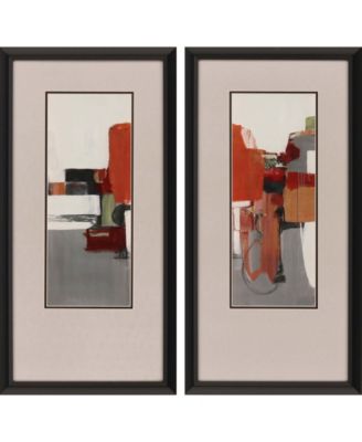 Paragon Laguna Panel I Pack 2 Framed Wall Art, 32" x 16" - Macy's