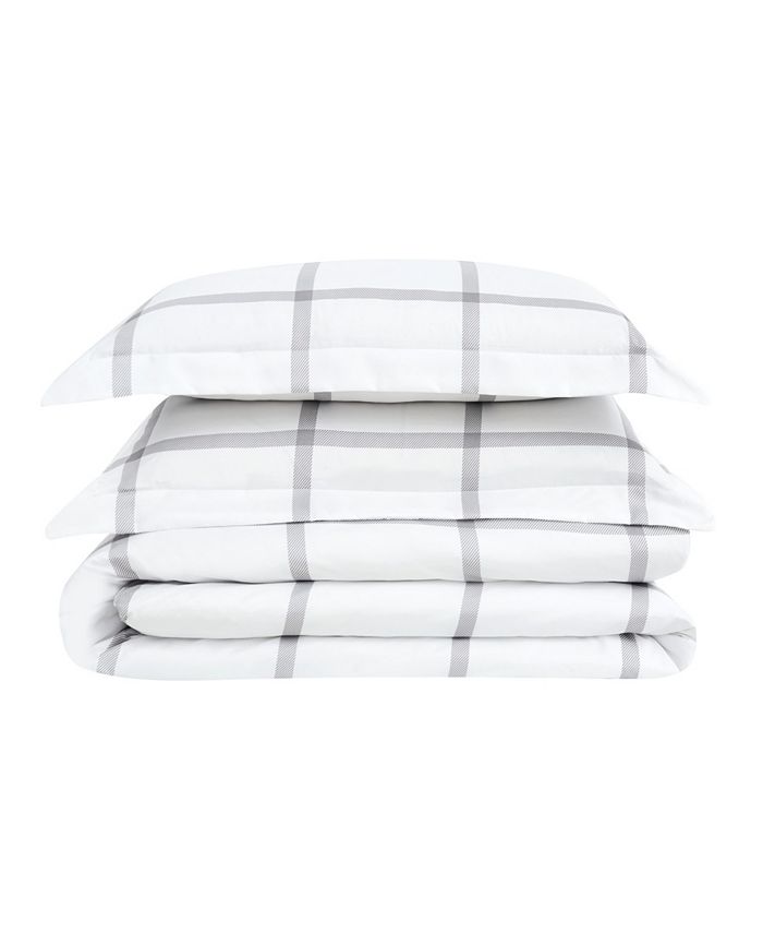 Truly Soft Printed Windowpane 2 Piece Comforter Set, Twin Xl - Macy's