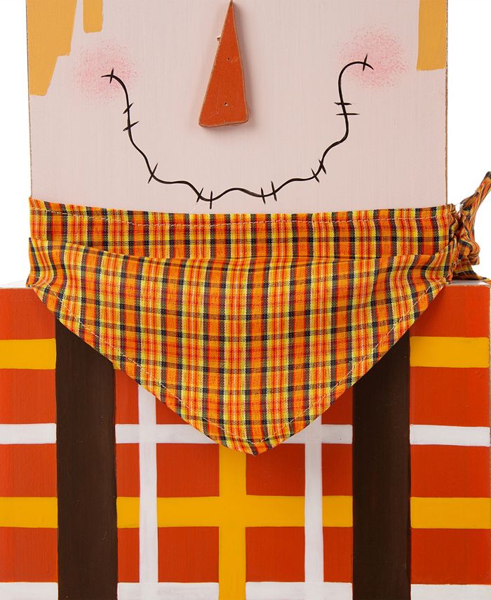 Glitzhome Wooden Double-Sided Snowman or Scarecrow Porch Decor - Macy's