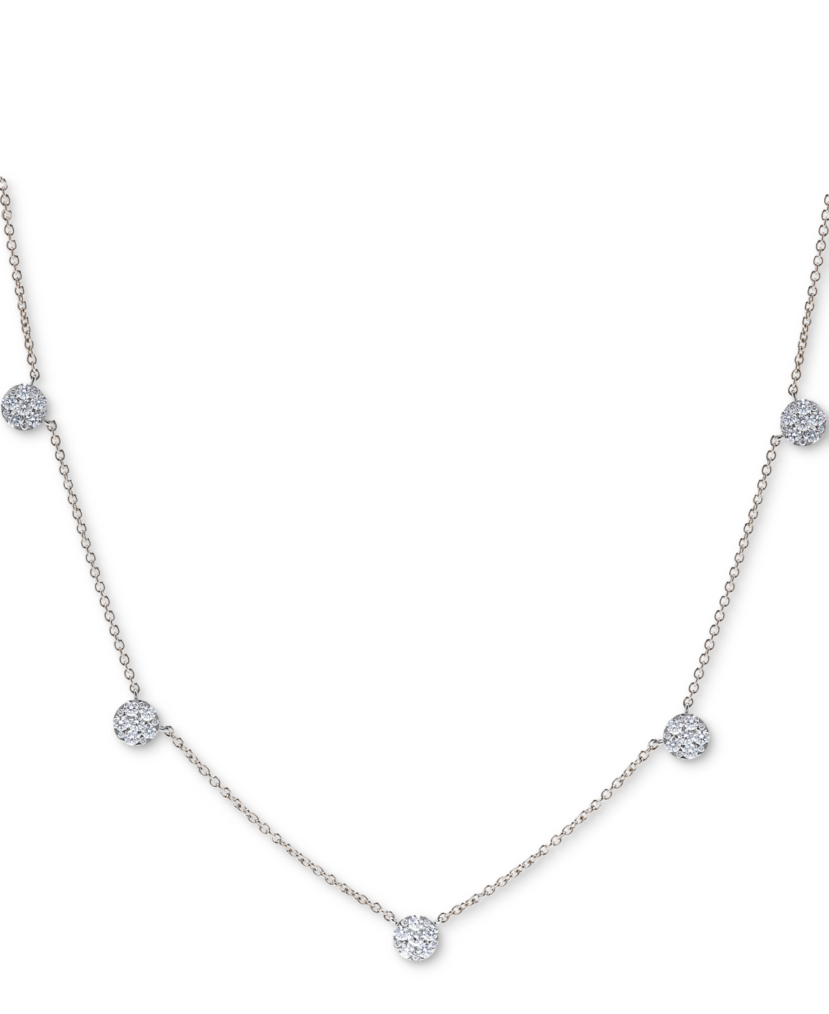Click here for Diamond Dangle Cluster Statement Necklace (1 ct. t... prices
