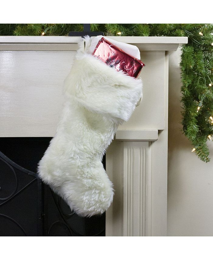 Northlight Cream Super So Solid Christmas Stocking - Macy's