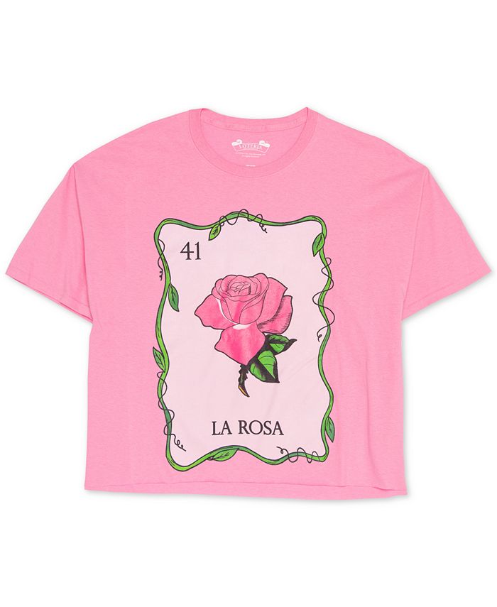 Love Tribe Trendy Plus Size La Rosa Cropped T-Shirt - Macy's