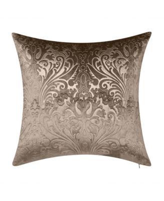 Edie@Home Embossed Pane Velvet-Textured Decorative Pillow, 20" x 20 ...