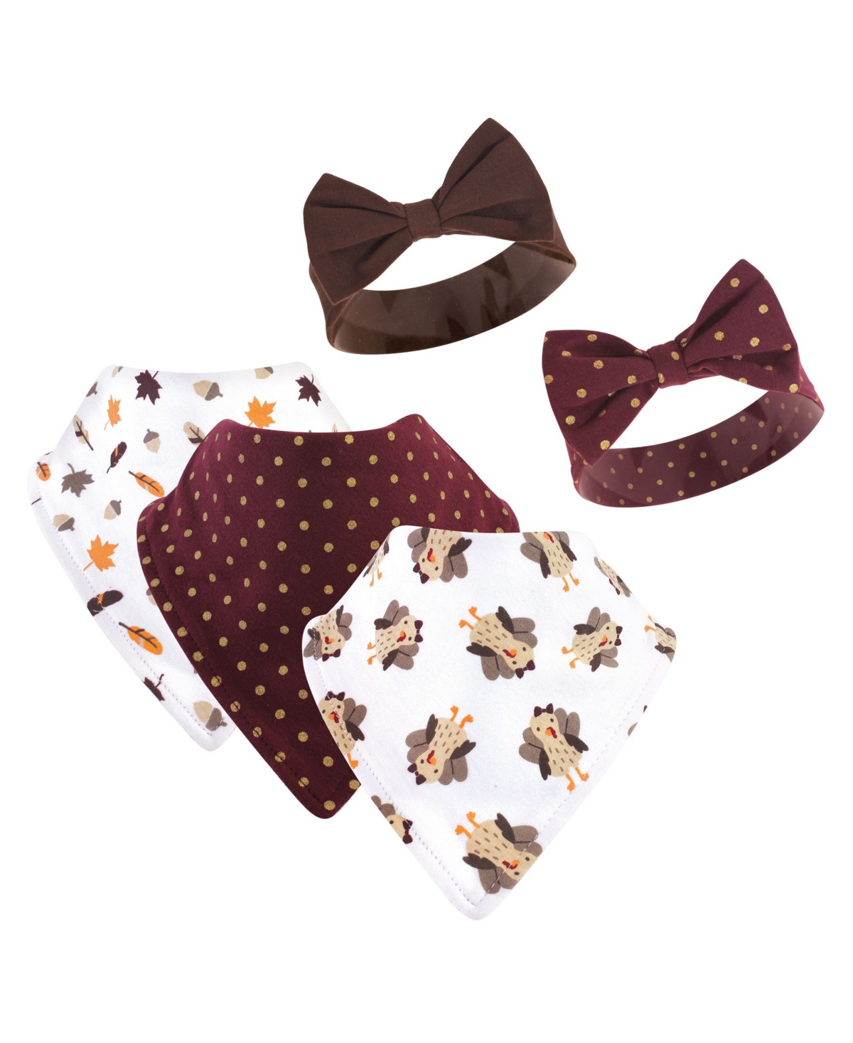 Click here for Hudson Baby Girls Soft Cotton Bib & Headwear Duo S... prices