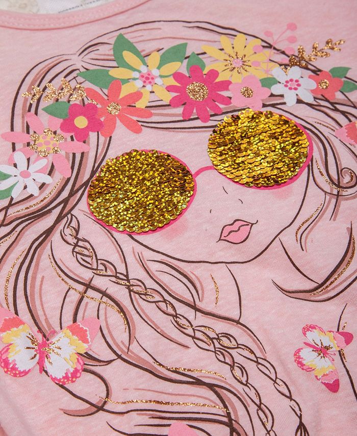 Beautees Blush Girl Tee - Macy's