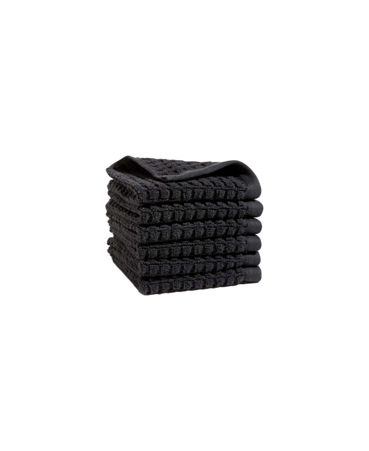Click here for Dkny Quick Dry 6-Pc. Washcloth Set - Black prices