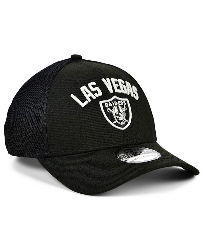 New Era Las Vegas Raiders Arch Wordmark 39THIRTY Cap - Macy's