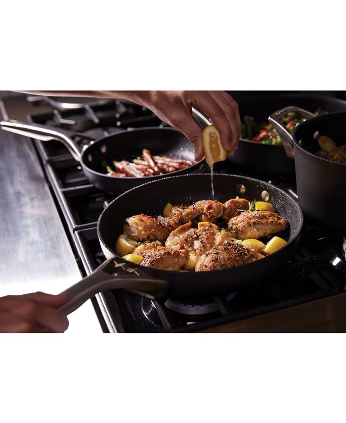 Calphalon Premier Space-Saving Hard-Anodized Nonstick Cookware Set, 10 ...