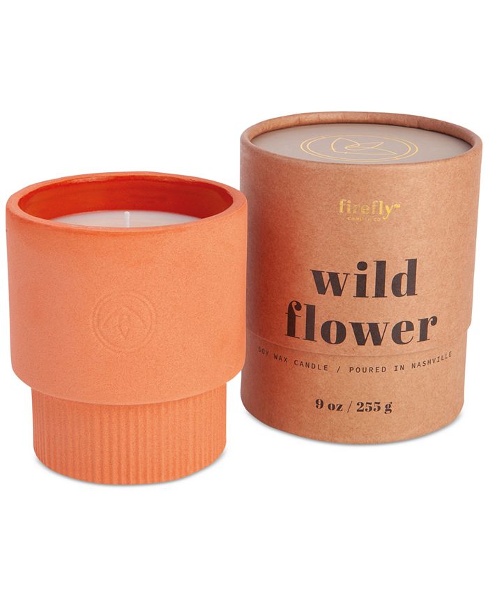 Paddywax Firefly Wild Flower Scented Terracotta Ceramic Candle - Macy's