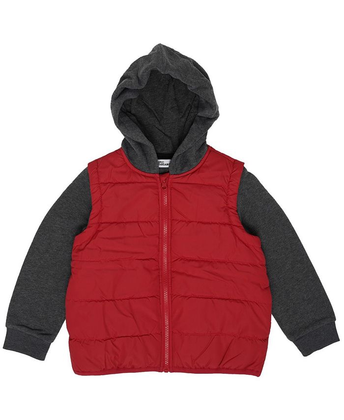 Epic Threads Little Boys Solid Hooded Full Zip Jacket - Macy's