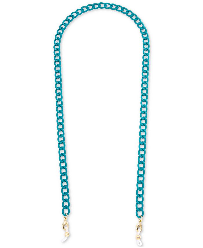 Zenzii Gold-Tone Color-Coated Link Chain Mask Holder - Macy's Zenzii Gold-Tone Color-Coated Link Chain Mask Holder - Macy's
