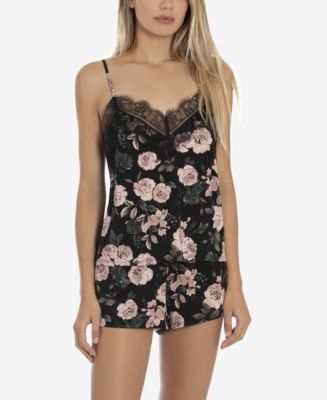 Midnight Bakery Women's Nala Printed Floral Cami Tap Set - Macy's