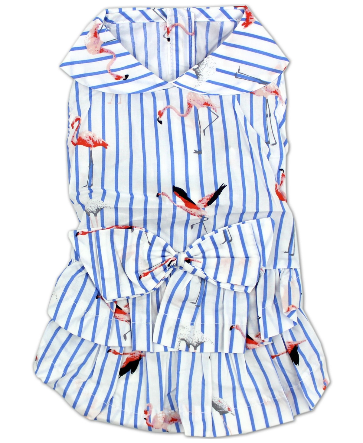 Click here for Parisian Pet Flamingo Dress - White prices