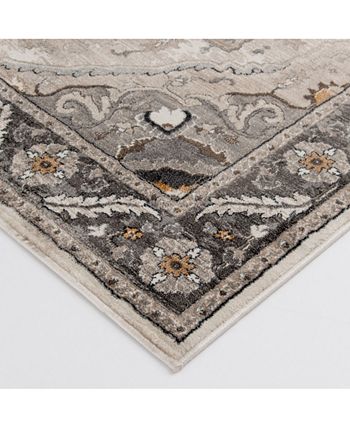 Portland Textiles Adorn Milla White 5' x 7'6" Area Rug - Macy's