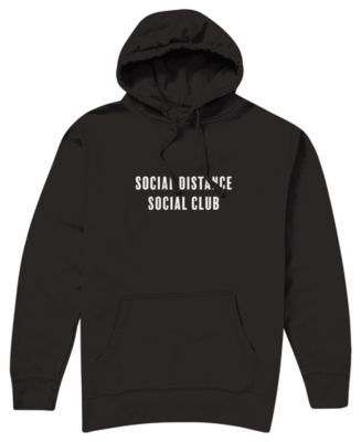 Hybrid Men's Social Distance Social Club Hooded Fleece Sweatshirt - Macy's