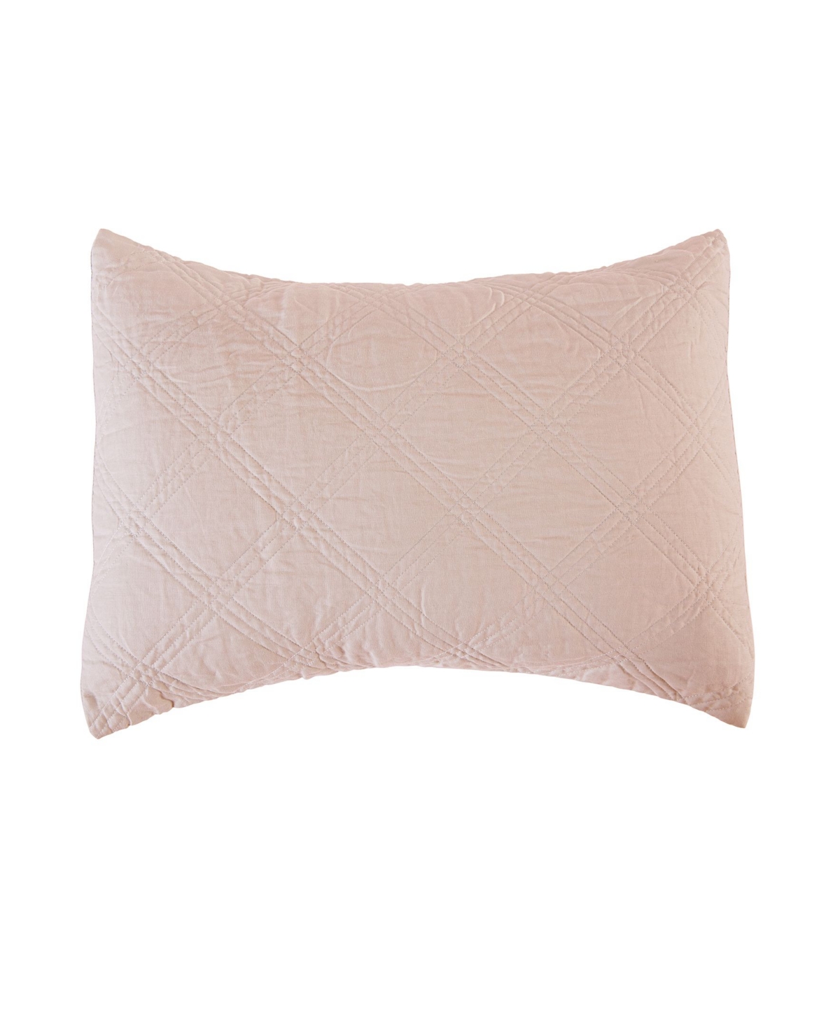 Click here for Levtex Washed Linen Quilted Sham  King - Blush prices