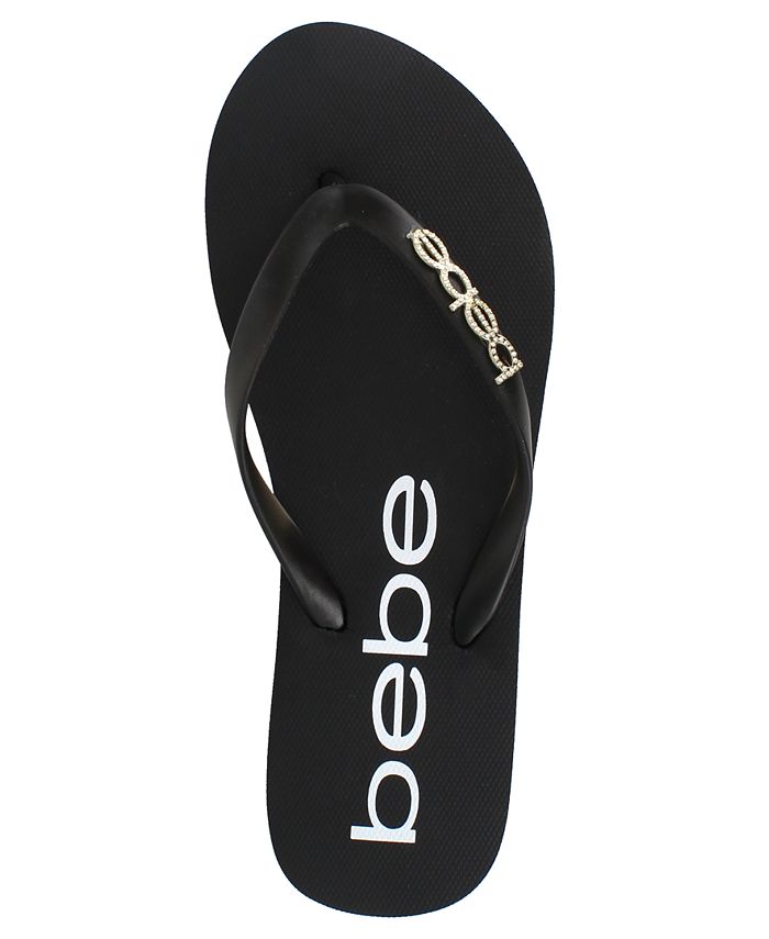 bebe Women's Treanna Flip Flops - Macy's