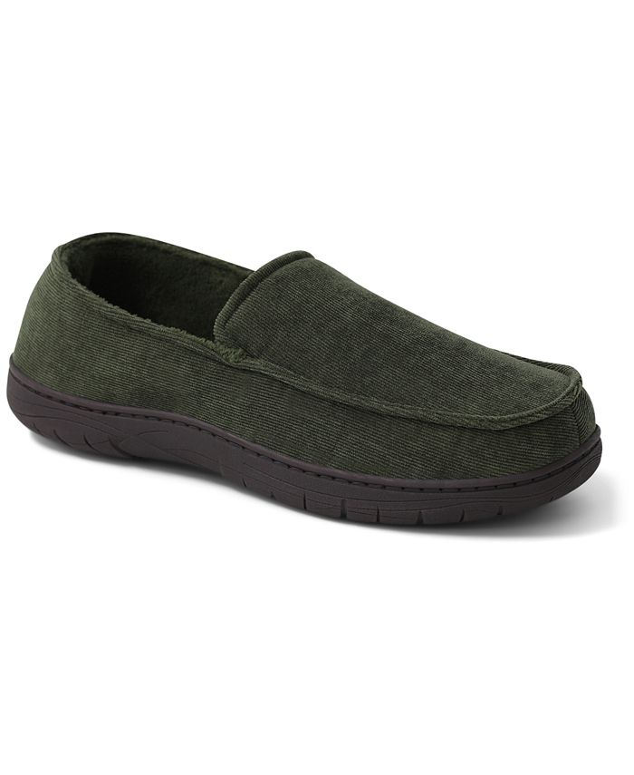 Haggar Weatherproof Vintage Men's Corduroy Moc-Toe Slippers - Macy's