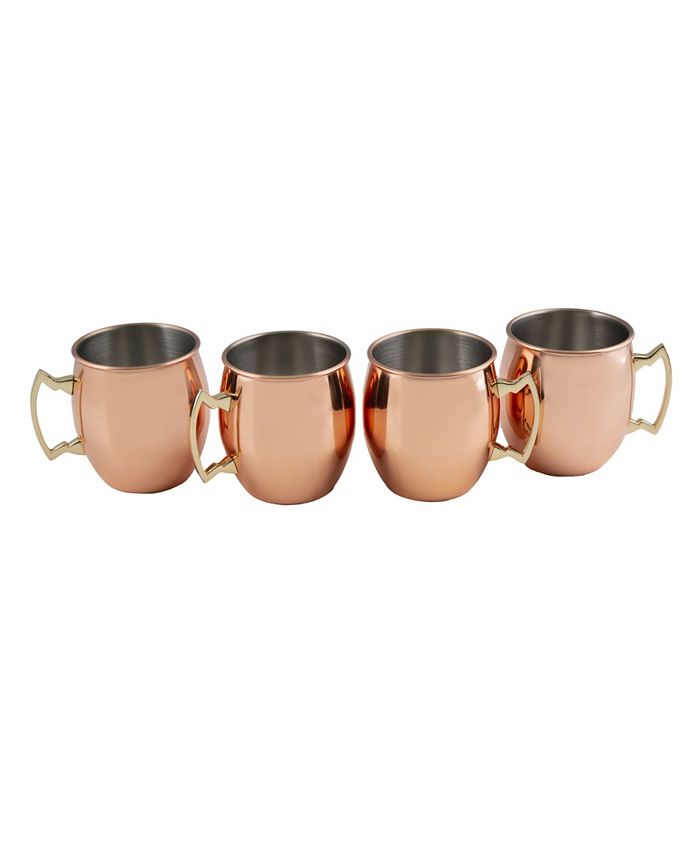 Thirstystone 20 oz Smooth Copper Moscow Mule Mugs - Set of 4 - Macy's