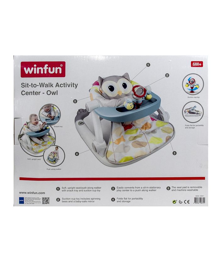 Winfun Sit To Walk Activity Center - Owl - Learning Interactive Toy ...