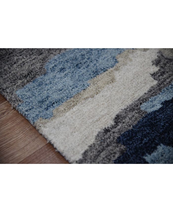 Amer Rugs Abstract ABS-4 Blue 2' x 3' Area Rug - Macy's