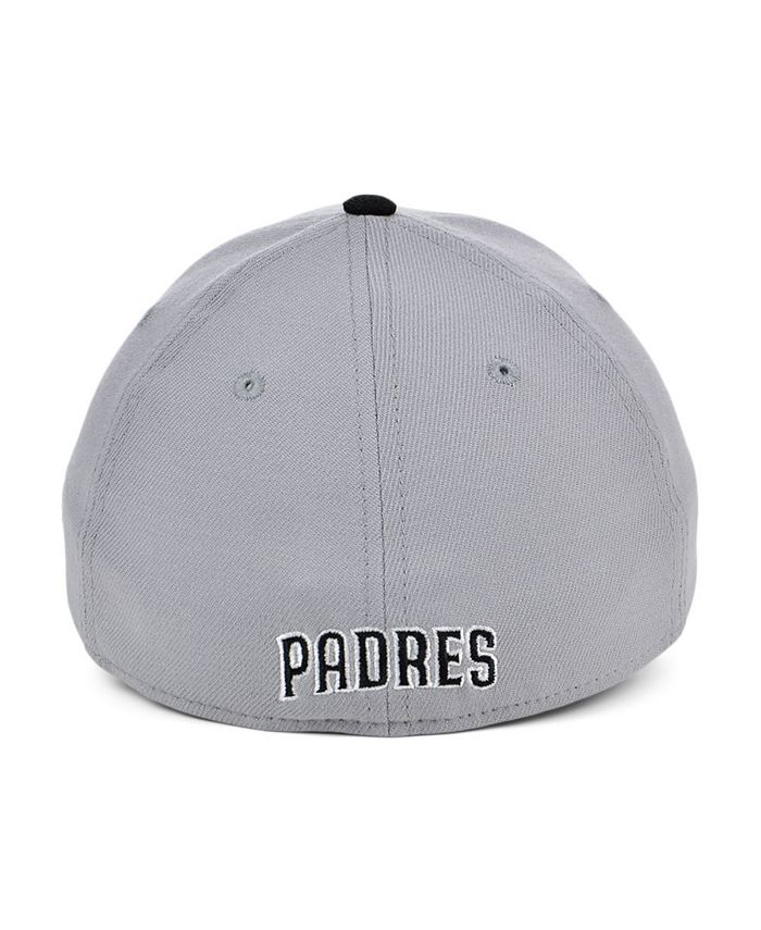 New Era San Diego Padres Team Classic Gray Black White 39THIRTY Cap ...