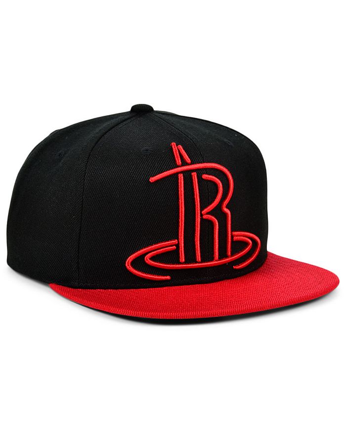Mitchell & Ness Houston Rockets Neon Crop XL Snapback Cap - Macy's