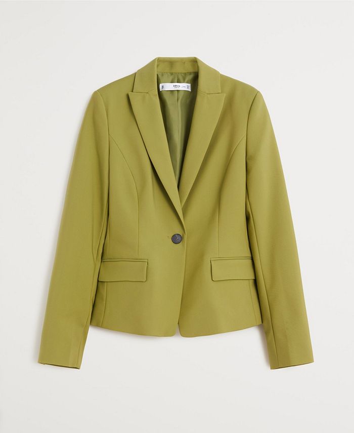 MANGO Structured Suit Blazer - Macy's