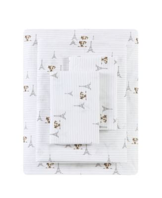 ED Ellen Degeneres Augie in Paris Percale Twin Sheet Set - Macy's