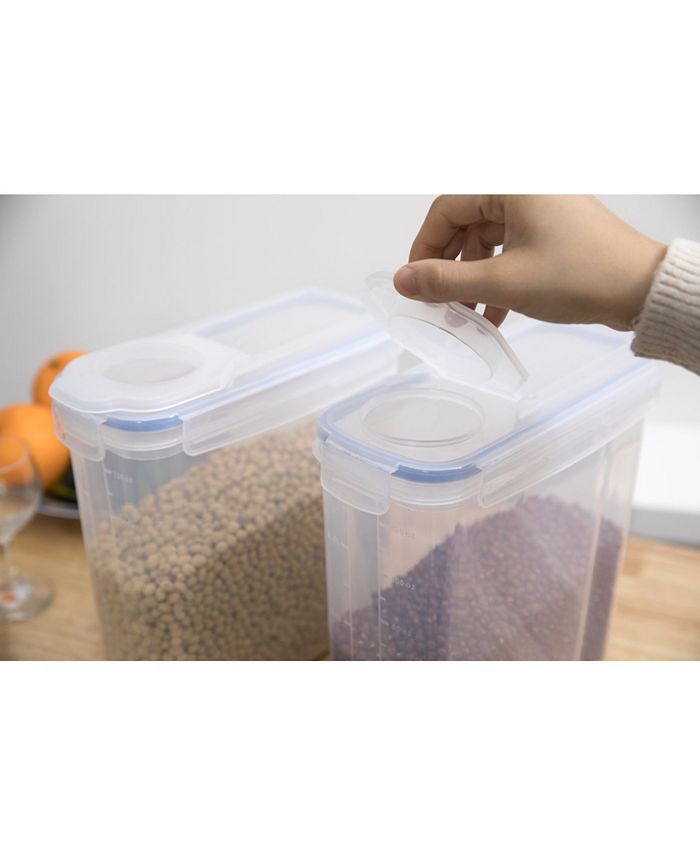 Basicwise Vintiquewise Small Bpa-Free Plastic Food Cereal Containers ...