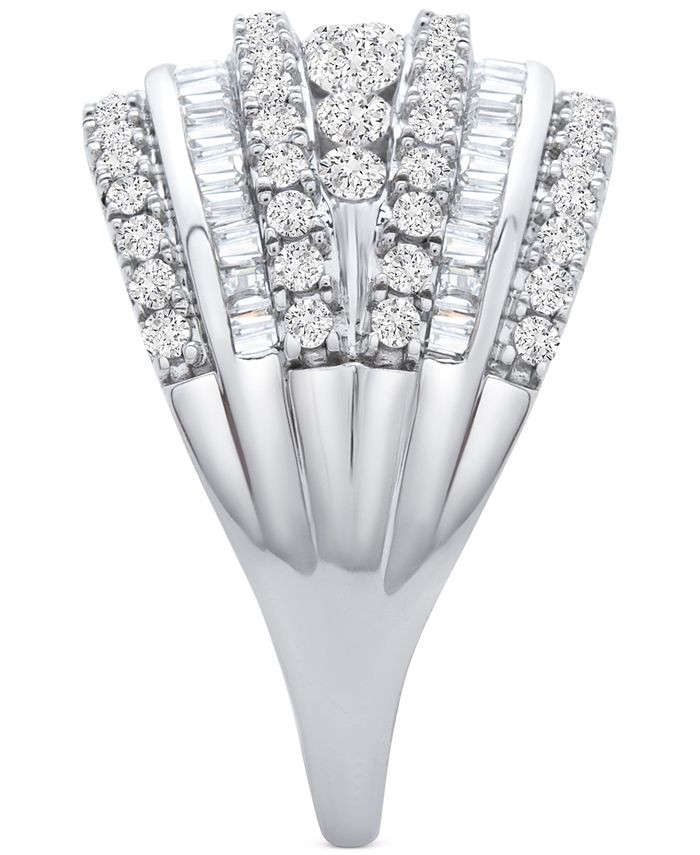 Wrapped in Love Diamond Multi-Row Ring (1-1/2 ct. t.w.) in Sterling ...