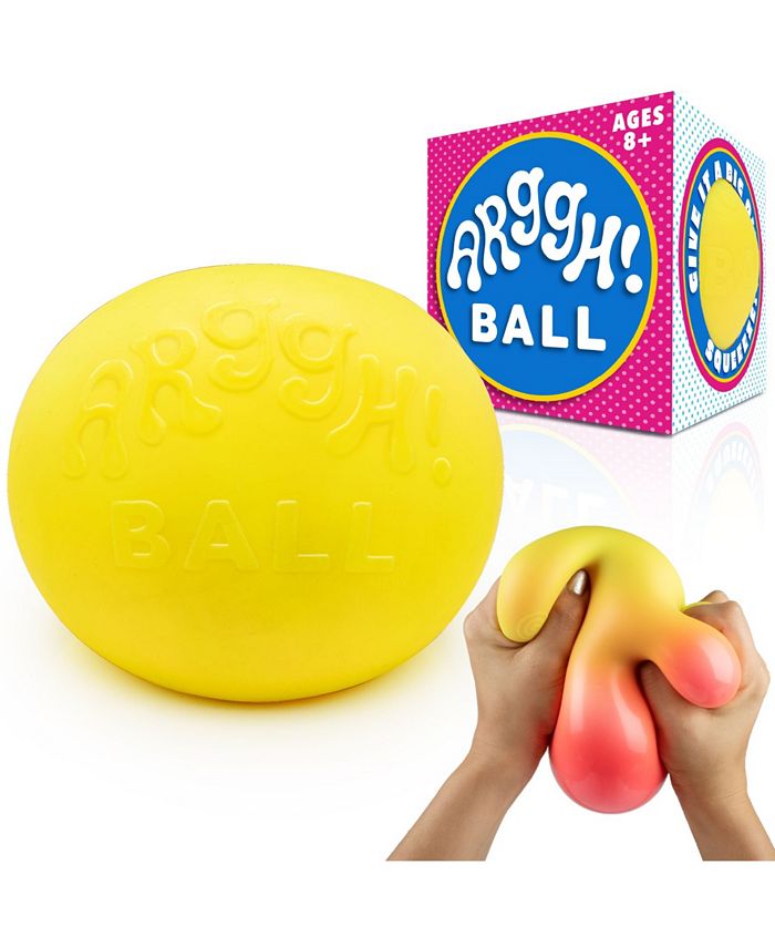 Power Your Fun Arggh Stress Ball for Adults and Kids - Yellow/Orange ...