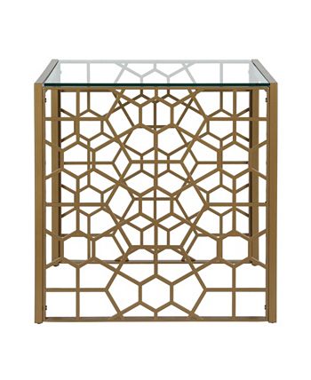 CosmoLiving Juliette Side Table and Ottoman Set - Macy's