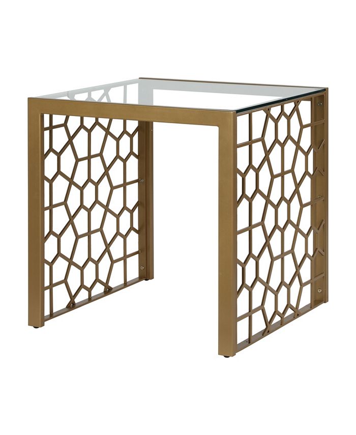 CosmoLiving Juliette Side Table and Ottoman Set - Macy's