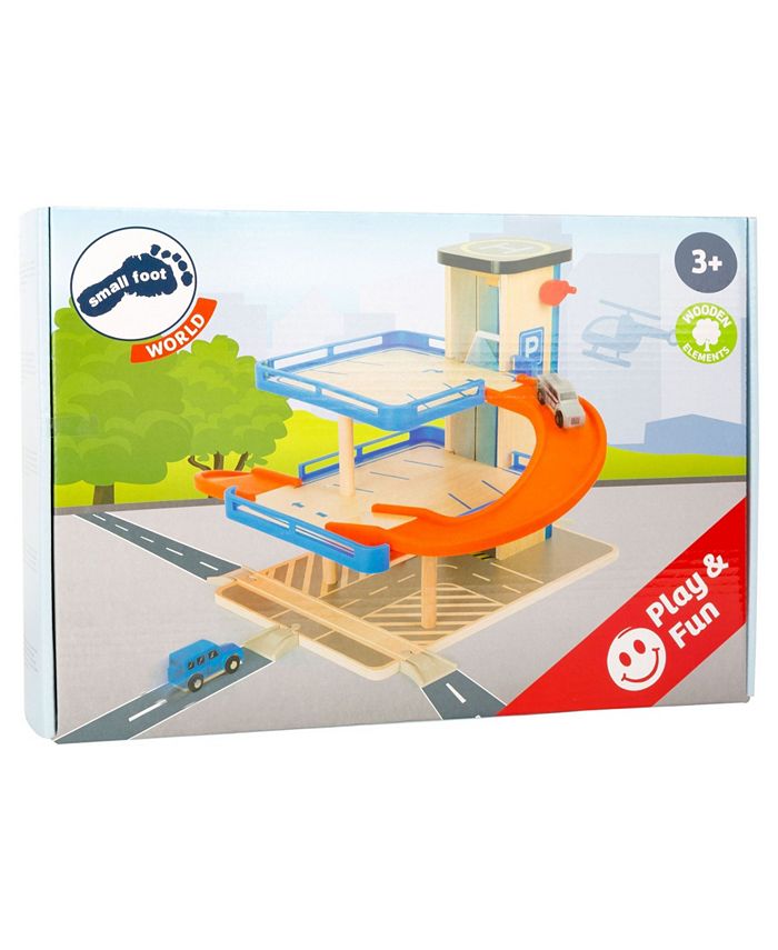 Legler USA Small Foot Wooden Toys Level Parking Garage Complete Playset ...