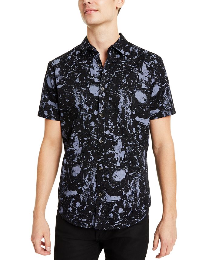INC International Concepts Men's Paint Splatter Shirt, Created for Macy ...