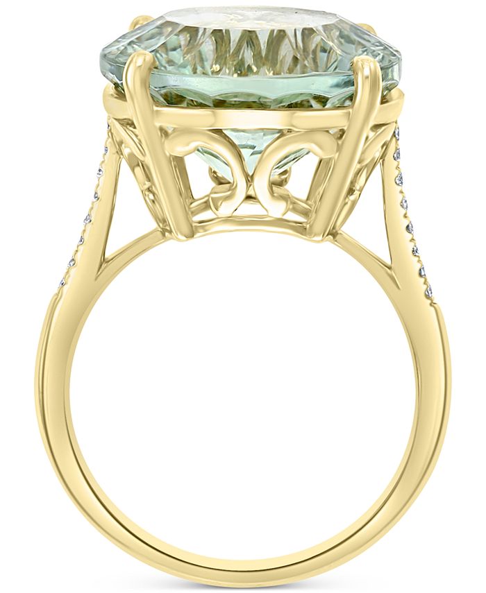 EFFY Collection EFFY® Green Quartz (9-1/2 ct. t.w.) & Diamond (1/20 ct ...