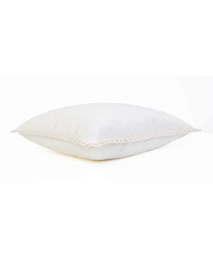 THRO Dunham Rope Trim Velvet Pillow, 22" X 22" - Macy's