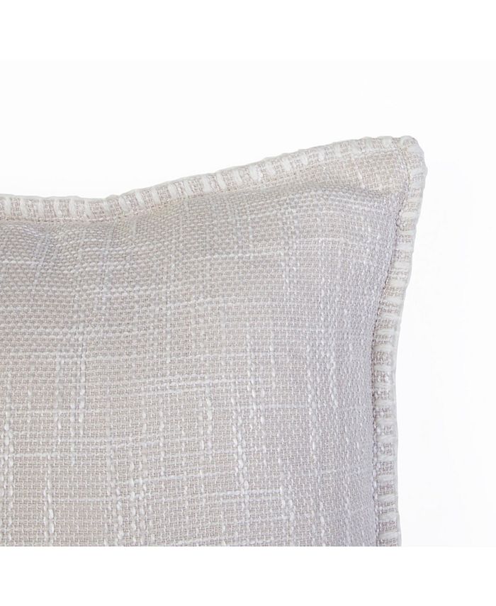 THRO Amy Hello Embroidered Whipstitch Pillow, 20" x 20" - Macy's