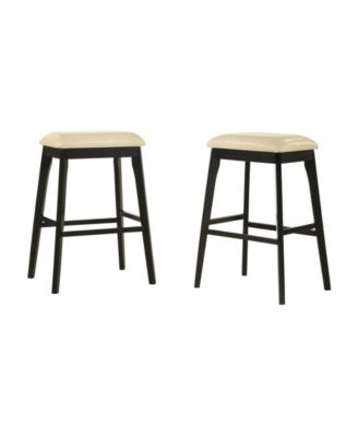 Lea Upholstered Bar Stool, Set of 2 - Macy's