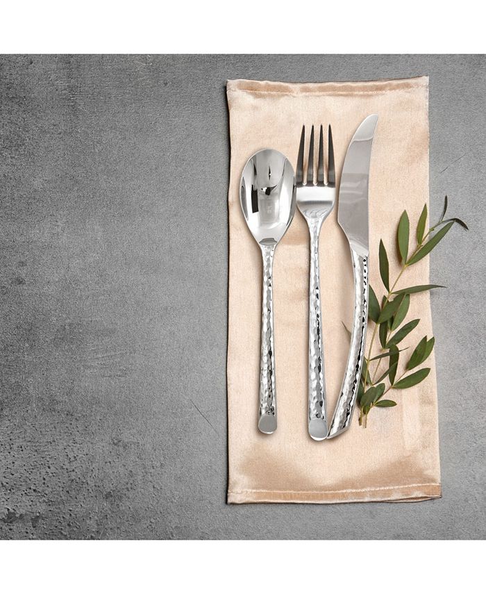 Hampton Forge Argent Orfevres Olivia Hammered 20 Piece Flatware Set ...