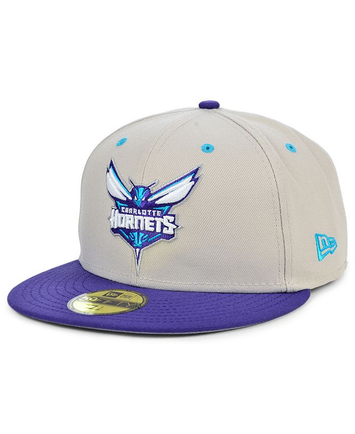 New Era Charlotte Hornets Stone 2 Tone 59FIFTY Cap - Macy's