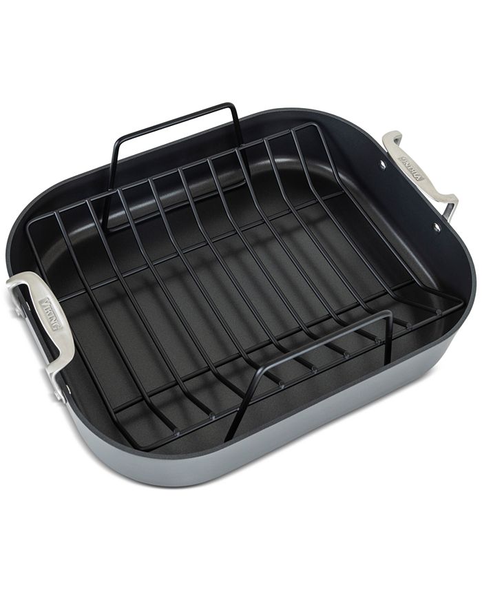 Viking Hard Anodized Aluminum Nonstick Roaster with Rack & BONUS ...