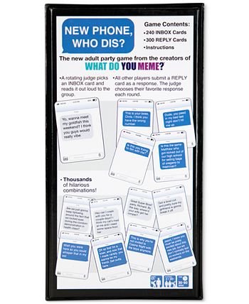 What Do You Meme New Phone Who Dis Game - Macy's