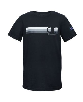 Champion Little Boys Multi Stripe "C" Script Short Sleeve Tee - Macy's