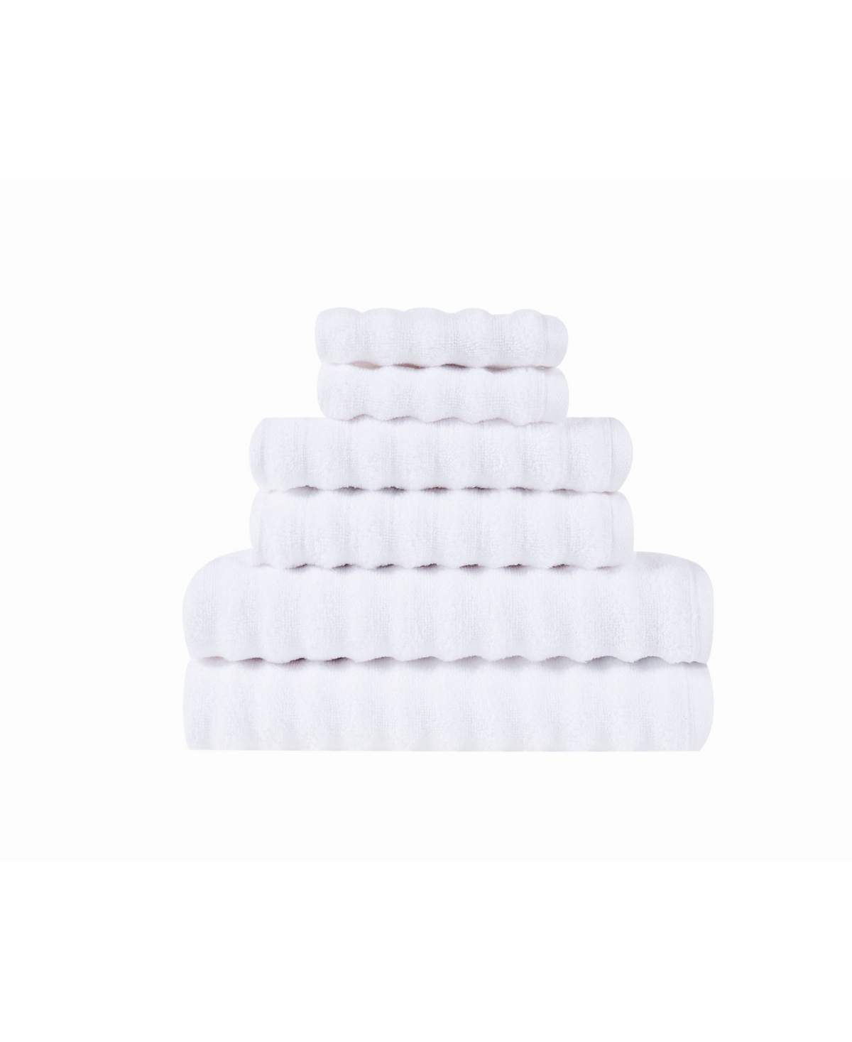 Click here for Truly Soft Zero Twist 6 Pc. Bath Towel Set - White prices