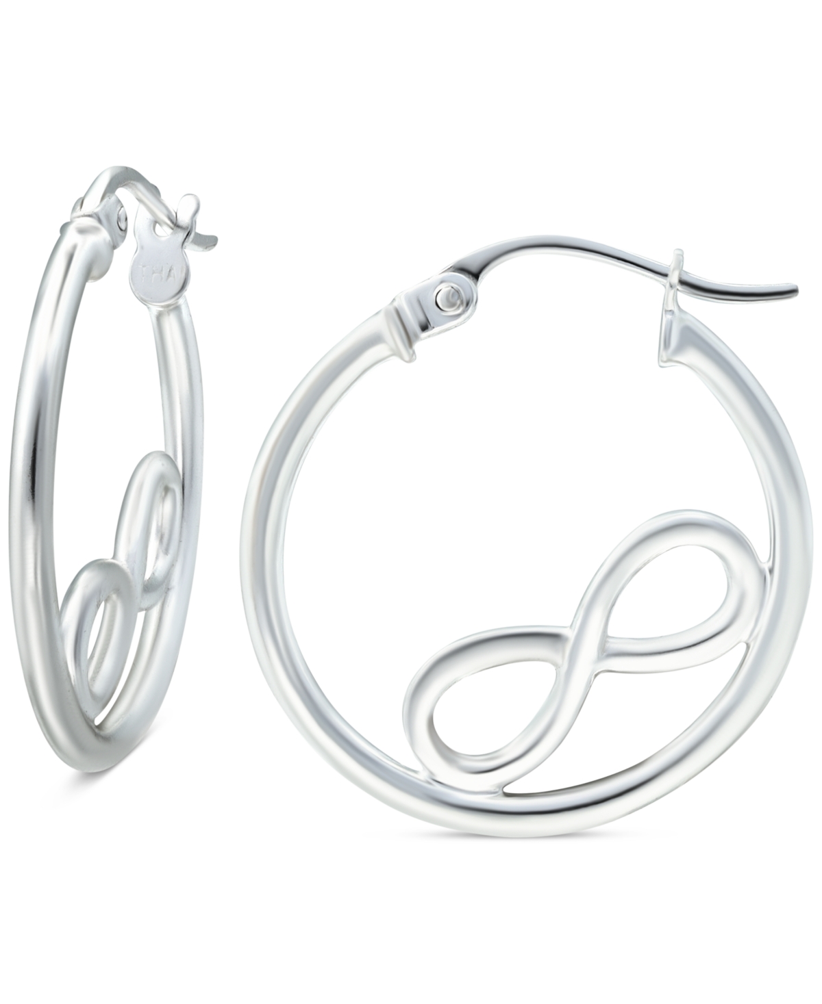 Click here for Giani Bernini Infinity Accent Small Hoop Earrings... prices