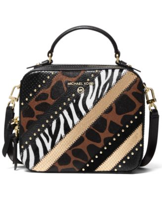 Michael Kors Leather Jet Set Charm Medium Top Handle Crossbody - Macy's