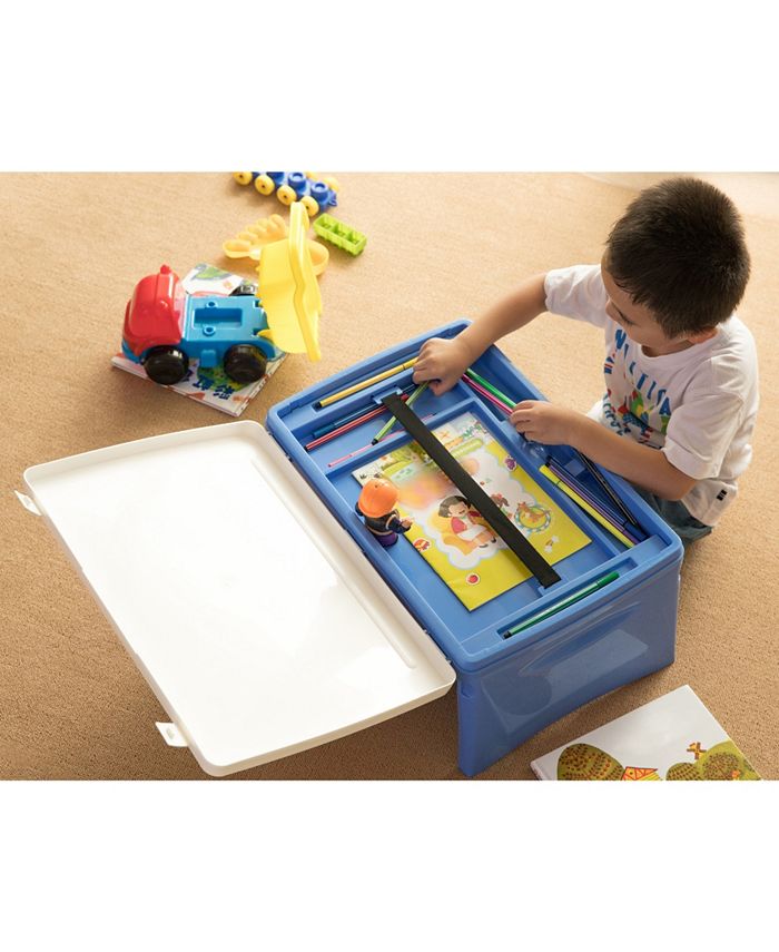 Basicwise Kids Portable Fold-able Plastic Lap Tray - Macy's